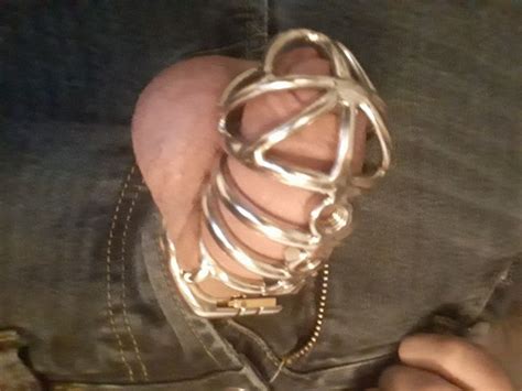 My Pathetic Locked Up Cock Pic