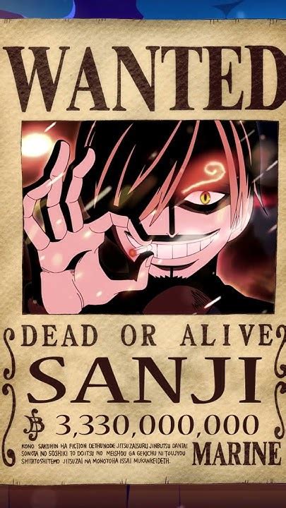 ФИНАЛЬНАЯ НАГРАДА ЗА ГОЛОВУ САНДЖИ 💛🏴‍☠️ НОВЫЕ ЛИСТОВКИ ВАН ПИС Shorts шортс аниме ванпис