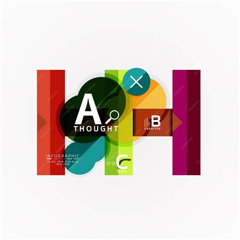 추상적인 기하학적 옵션 인포그래픽 배너 A B C 단계 프로세스 터 일러스트레이션 프리미엄 벡터