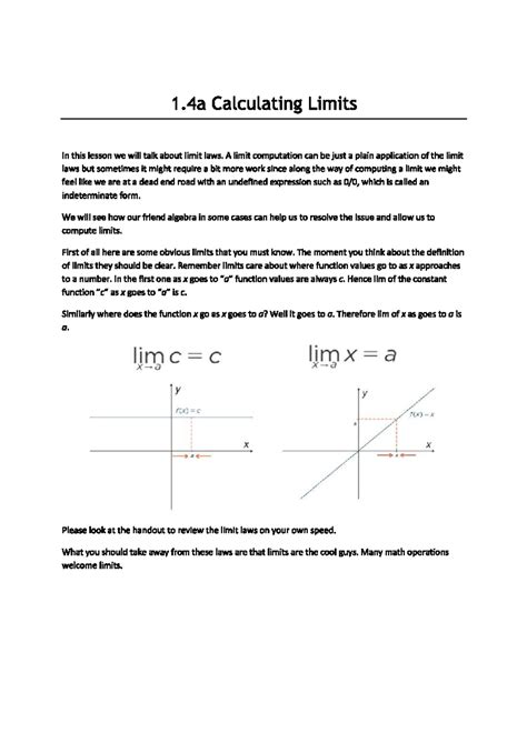 Calc I 9 Calc 1 1 Calculating Limits In This Lesson We Will Talk Calc I 9 Calc 1 1 Calculating Limits In This Lesson We Will Talk