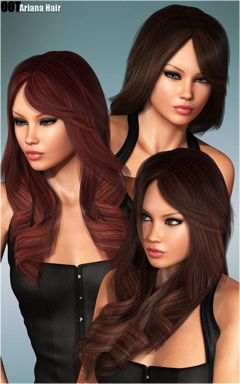 Ariana Hair And Oot Hairblending 3d Figure Assets Outoftouch