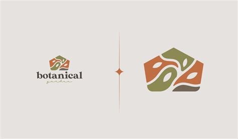 식물원 로고 템플릿 범용 크리에이티브 프리미엄 기호 벡터 그림 기업 비즈니스 정체성을 위한 크리에이티브 최소 디자인 템플릿 기호 프리미엄 벡터