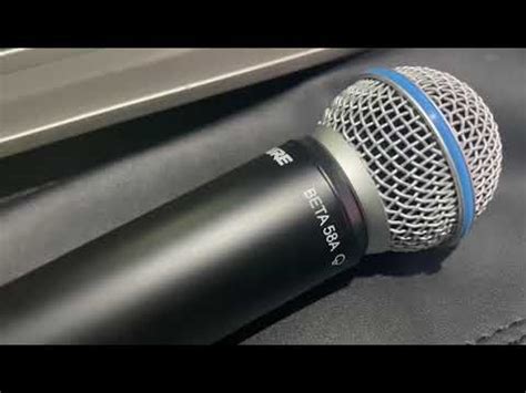 SHURE BLX4R SM58 - BETA 58A - YouTube