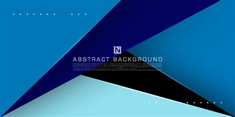 Abstract Dark Blue Triangle On Dark Color Geometric Design Modern