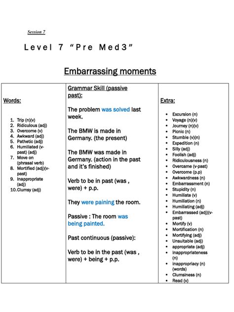 Embarrassing Moments Pdf