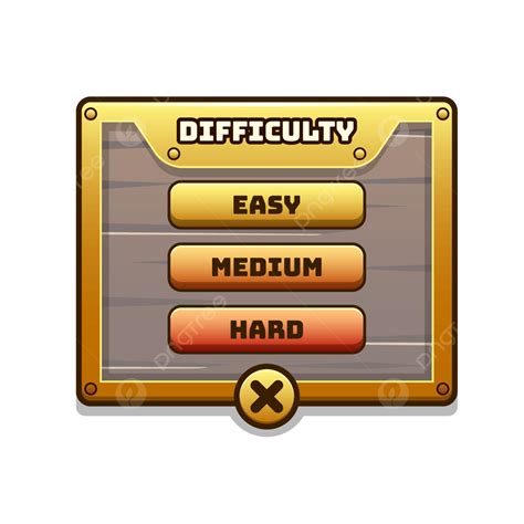 รูปเกมไม้และเมนู Ui สีทอง Png กุย โทรศัพท์มือถือ เวกเตอร์ภาพ Png