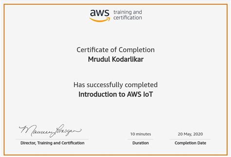 Mrudul Kodarlikar On Linkedin Awscertification Iottechnology