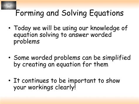 11 Forming And Solving Equations Pptx