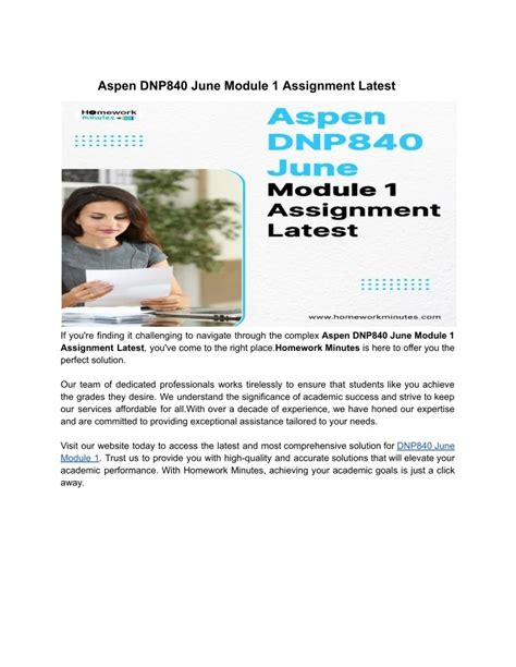Ppt Aspen Dnp840 June Module 1 Assignment Latest Powerpoint Presentation Id12236063
