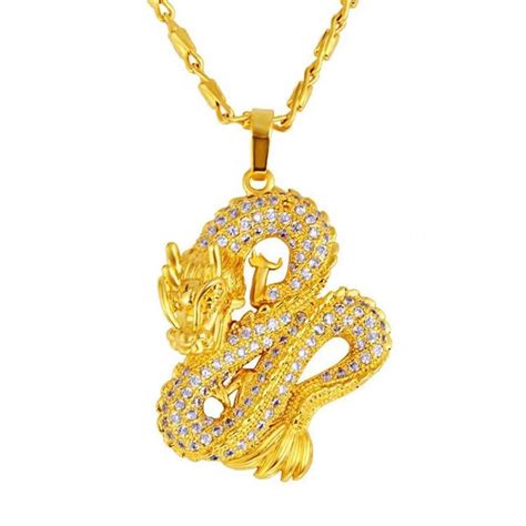 Misterolina Chinese Dragon Pendant Dragon Pendant Necklace Sweater