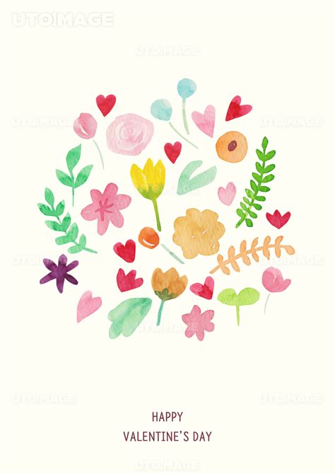 일러스트 발렌타인데이 수채화 01 유토이미지 상세페이지 베이직샵 일러스트 20759532