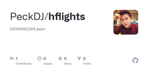 Github Peckdjhflights Dav5400m4assn