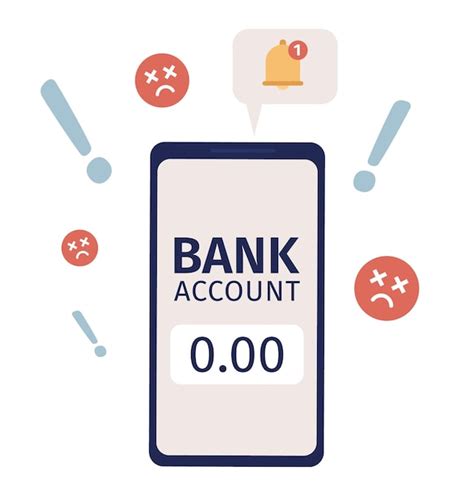 Premium Vector Empty Bank Account Flat Concept Vector Spot Illustration