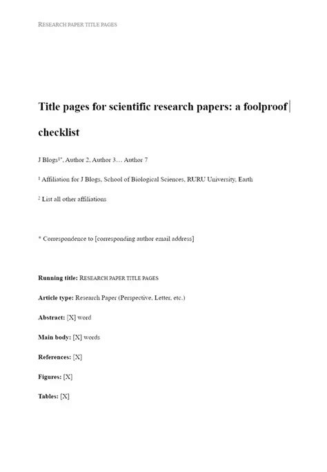 How To Format A Scientific Research Paper For Journal Submission