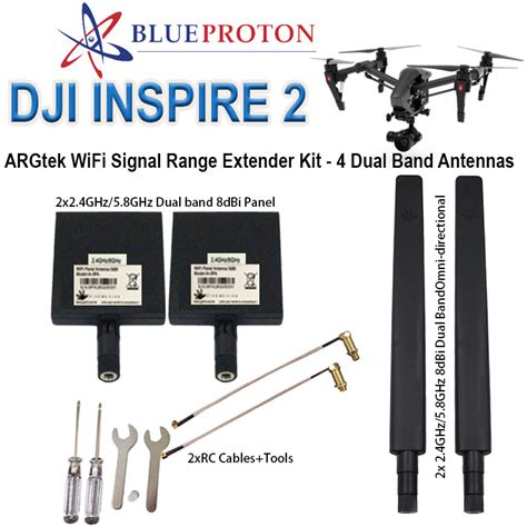 Blueproton Argtek Dji Inspire 2 Wifi Signal Range Extender Kit 4 Ante