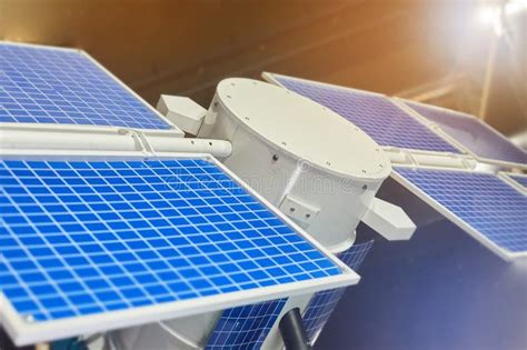 Layout Or Working Model Of A Satellite For Communication Navigation Or Telecommunications From