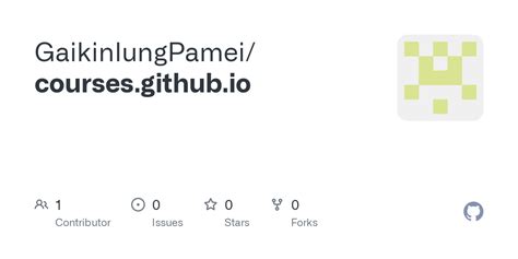 Github Gaikinlungpamei