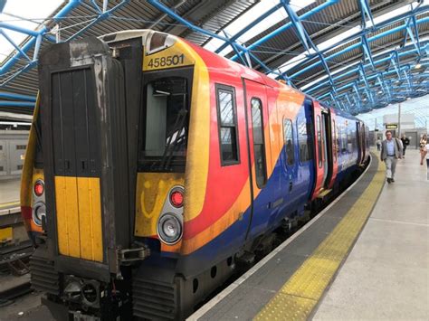 British Rail Class 458 501 And 512 4585 Unit Numbers 458501 And 458512