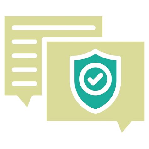 Premium Vector Chat Security Vector Icon Illustration Of Protection