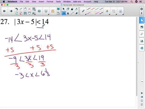 SOLVED Solve Each Inequality Write The Solutions As Either The Union Or Intersection Of Two