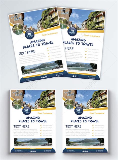 여행 전단지 템플릿 디자인 이미지 사진 450142598 무료 다운로드