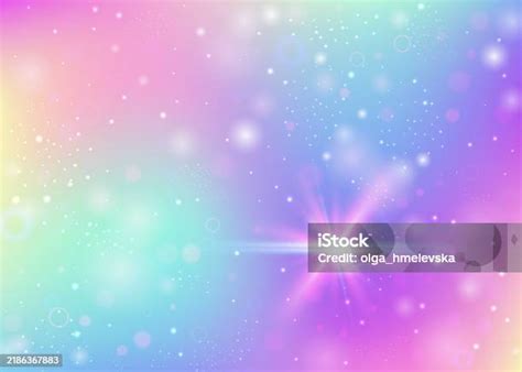 유니콘 배경입니다 핑크 페어리 그라데이션 마법의 초대장 홀로그램 유니버스 효과 보라색 우주 패턴입니다 블루 갤럭시 홀로그램 무지개 질감입니다 꿈 유니콘 배경 벽지 공주에