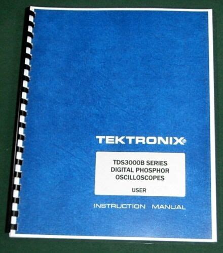 Tektronix Tds3000b Series User Manual Comb Bound And Protective Covers Ebay