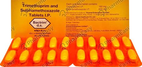 Bactrim Ds Strip Of 10 Tablets Uses Side Effects Price And Dosage