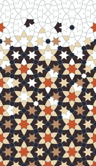 아랍어 이슬람 벡터 패턴 테두리 장식 질감 배경 아랍어 색상 모자이크 붕괴기만된 기하학적 하프톤 패턴 기하 도형에 대한 스톡