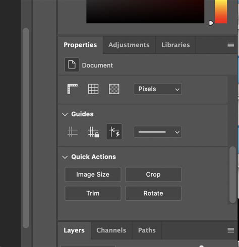 Cannot Find In The Properties Panel Quick Actions Adobe Community 13682323