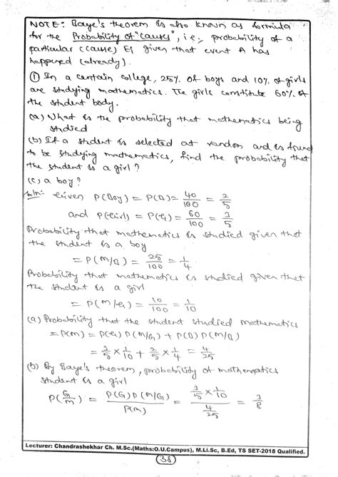 SOLUTION Baye S Theorem And Problems Studypool