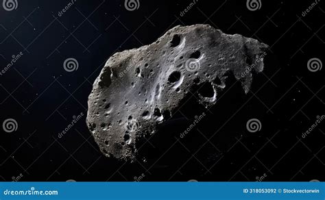 Craters Asteroid Stock Illustration Illustration Of Gray 318053092