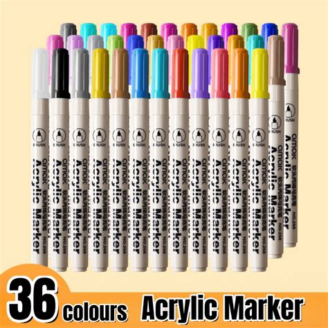 สีน้ำอะครีลิคหัวนิ่ม 12 2436สี ปลอดสารพิษ สำหรับงาน Deadlines วาดภาพระบายสี ดิจิตอลอาร์ท