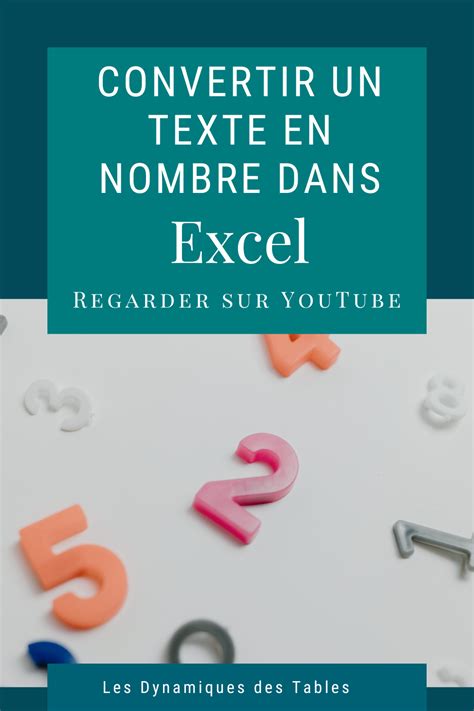 Excel Convertir Un Texte En Nombre