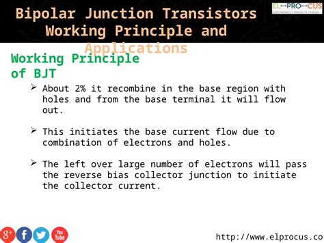 Pptx Bipolar Junction Transistors Working Principle And Applications Dokumen Tips