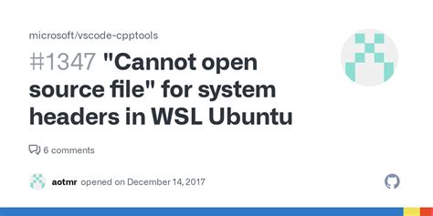 Cannot Open Source File For System Headers In WSL Ubuntu Issue