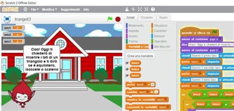 Triangoli Con Scratch Triangolo Equilatero Isoscele Scaleno
