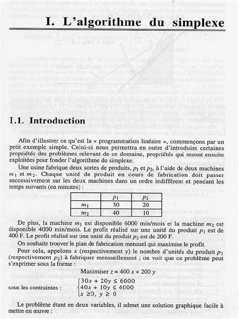 Complément Lalgorithme Du Simplexe Pdf