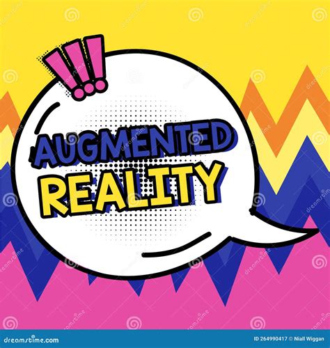 Hand Writing Sign Augmented Reality Word For Technology That Imposes Computer Image On The Real