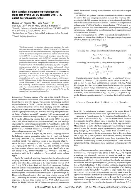 Pdf Line‐transient Enhancement Techniques For Multi‐path Hybrid Dcdc