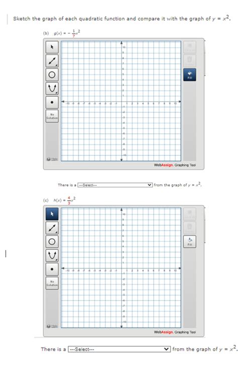 Solved Sketch The Graph Of Each Quadratic Function And