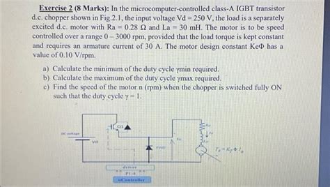Solved Exercise 2 8 Marks In The Microcomputer Controlled