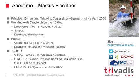 oracle database checklist connection issues ppt