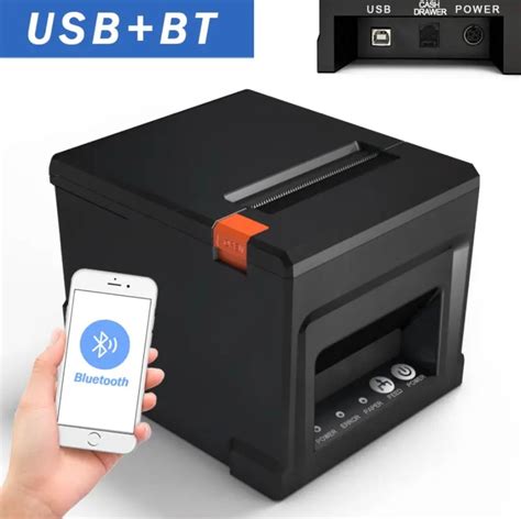80mm Thermal Receipt Printer Machine Automatic Cutter Restaurant Kitchen Pos Printer Multi
