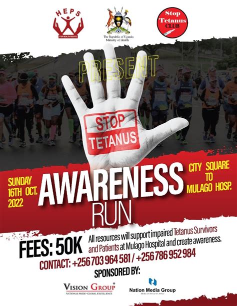Stop Tetanus Awareness Campaign And Run Sponsormyevent
