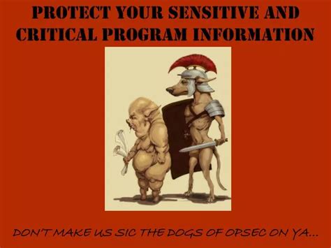 Ppt Protect Your Sensitive And Critical Program Information Powerpoint Presentation Id 6914712