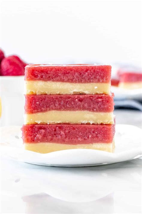 Lemon Raspberry Bars Just So Tasty