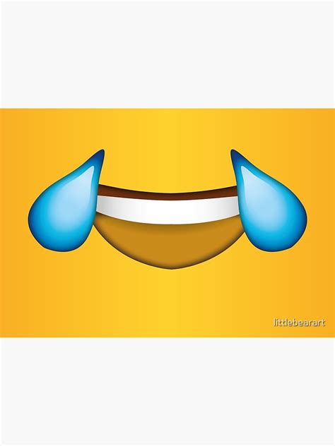 Laughing Crying Emoji Face Mask Mask For Sale By Littlebearart Redbubble