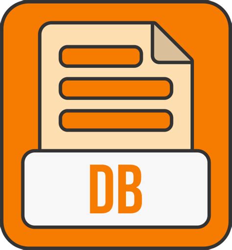 db file format generic color lineal color icon