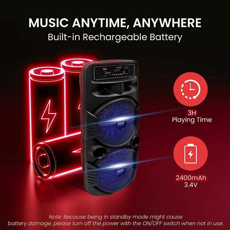 Buy Pyle Portable Bluetooth PA Speaker System W Rechargeable Outdoor Bluetooth Speaker